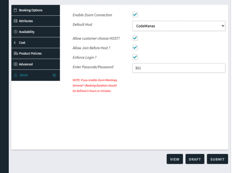 Zoom WCFM - WooCommerce Bookings - Codemanas Solutions